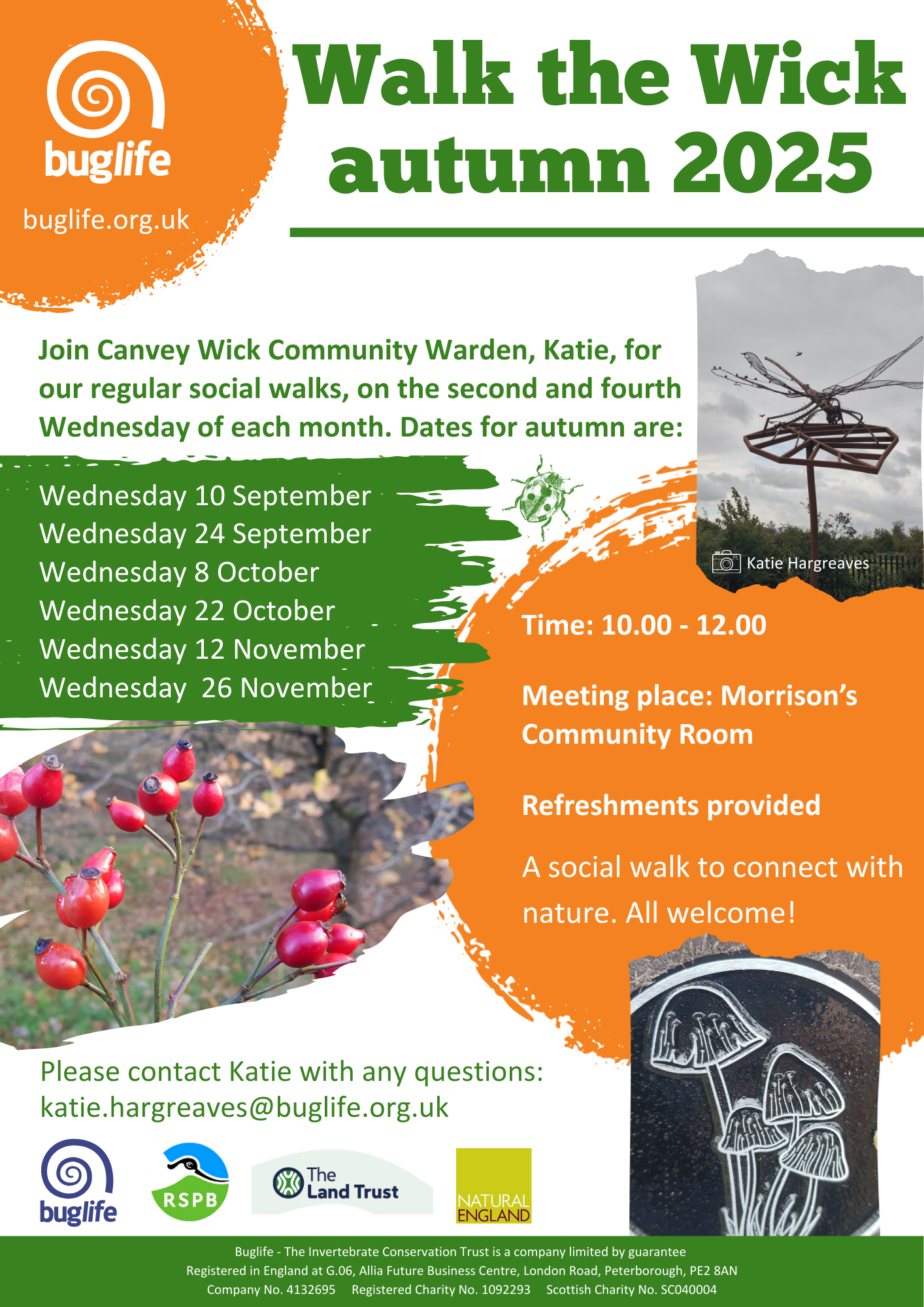 Walk the Wick! Autumn 2025 - Upcoming events related to Buglife